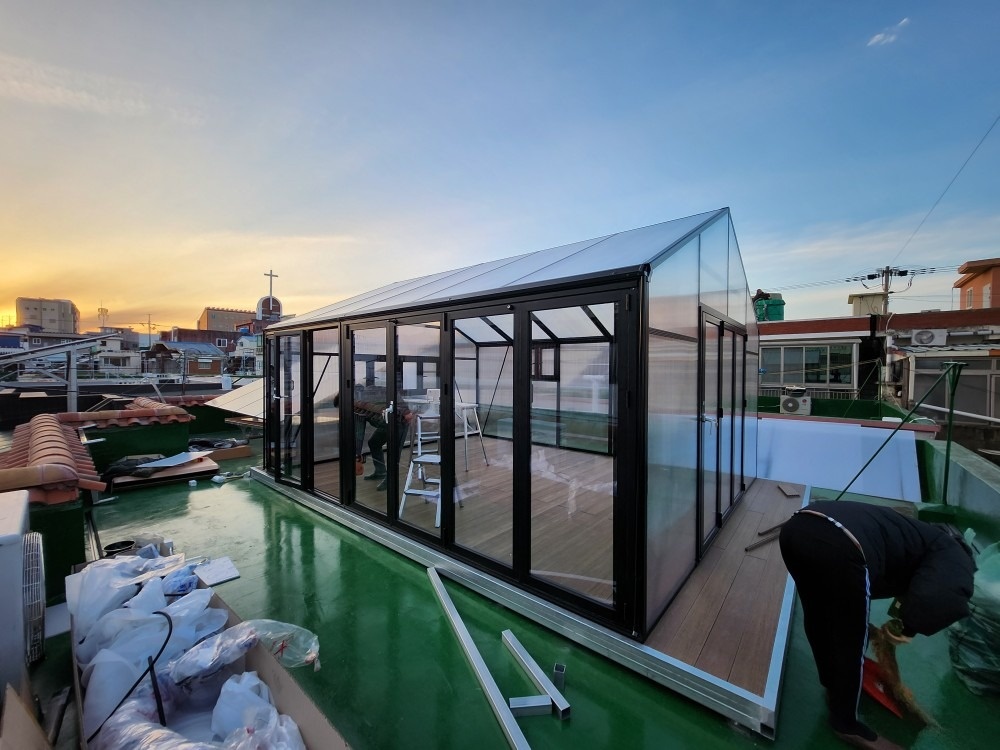 주택 옥상 데크 설치 후 3x5온실 설치 | 경상남도 통영시 동호동 | 쇼핑몰 | 당근 비즈 소식