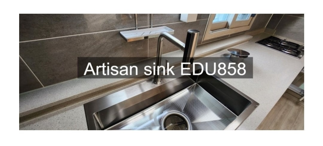 Artisan sink 아티잔 EDU858 엠보코팅 사각 싱크볼 + 진테크비전 폭포수전 교체 | 강원특별자치도 원주시 반곡동 | 주택수리종합 | 당근 비즈 소식