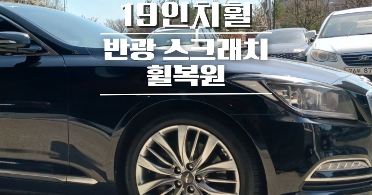 제네시스 Dh 19인치휠 대전 휠복원 작업 후기 대전광역시 유성구 학하동 자동차부품판매 당근 비즈 소식