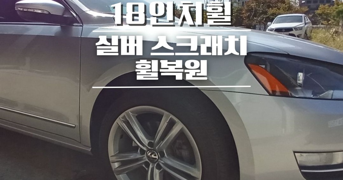 대전 폭스바겐 파사트 18인치휠 실버 스크래치 휠복원 작업 후기 대전광역시 유성구 학하동 자동차부품판매 당근 비즈 소식
