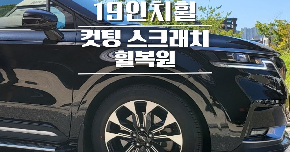 수원 휠복원 기아 카니발 19인치휠 다이아컷팅 작업 후기 경기도 수원시 권선구 평동 중고타이어판매 당근 비즈 소식