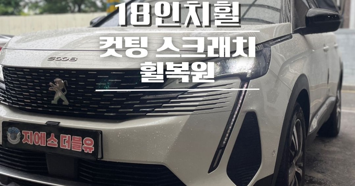 전주 푸조 5008 18인치휠 다이아컷팅 휠복원 작업 후기 전라북도 전주시 덕진구 혁신동 자동차부품판매 당근 비즈 소식