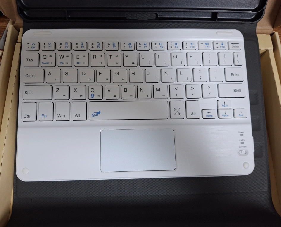 갤럭시탭 S6 lite 블루투스키보드 북커버케이스 | 안녕동 | 디지털기기 | 당근 중고거래