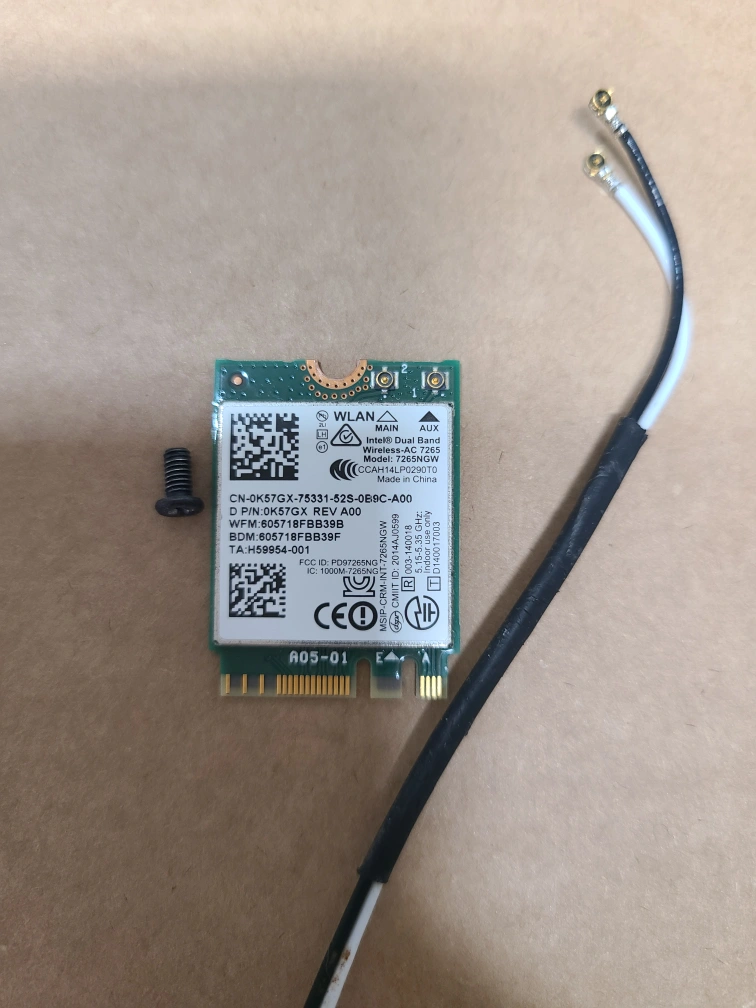 intel 7265NGW Dual Band Wireless-AC 7265 M.2 인텔 노트북 무선랜 카드 | 여의도동 | 디지털 ...