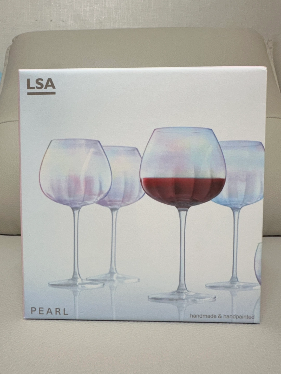 LSA 펄 레드 와인잔 4p | 당근 중고거래