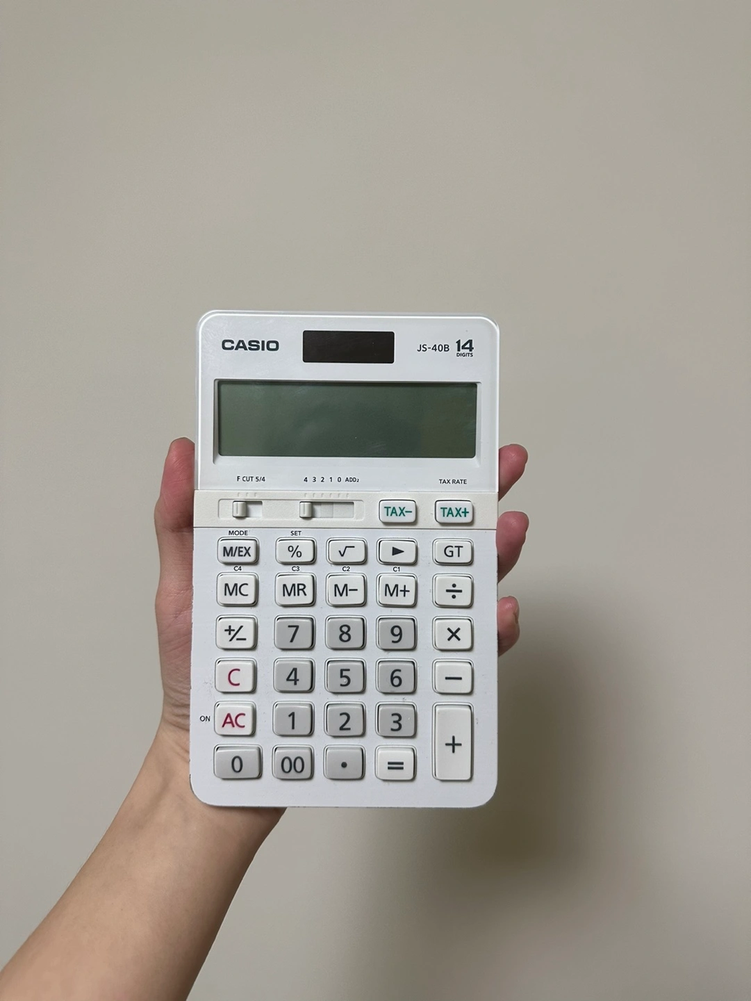 흰색 카시오 JS-40B 14자리 계산기 (정품 스티커 있음) Casio | 봉담읍 | 디지털기기 | 당근 중고거래