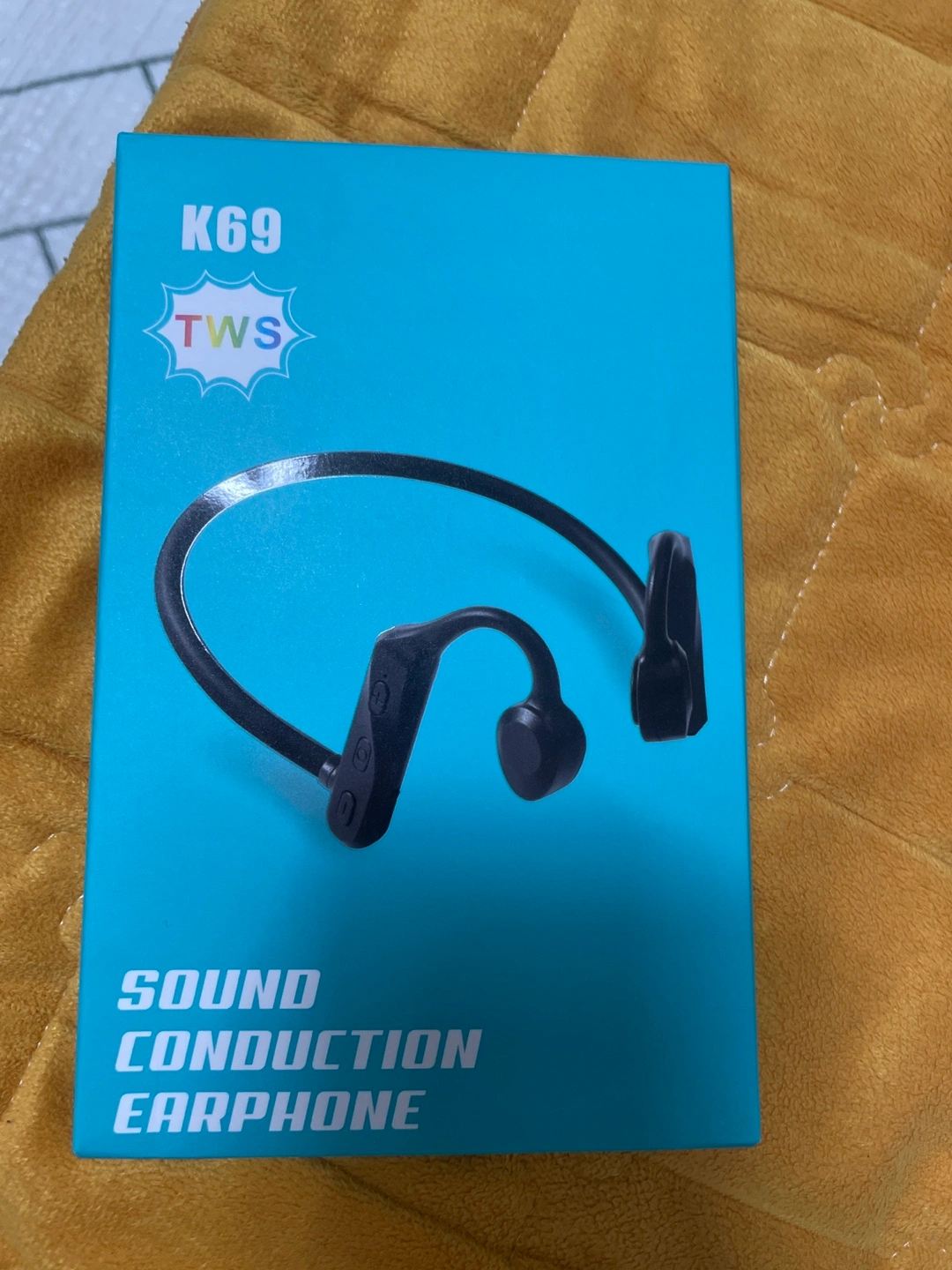 K69 골전도 이어폰, 블루투스 하이파이 음악 헤드폰, 스포츠 이어 후크 무선 헤드셋, 마이크 포함, 방수 이어버드 | 디지털 ...