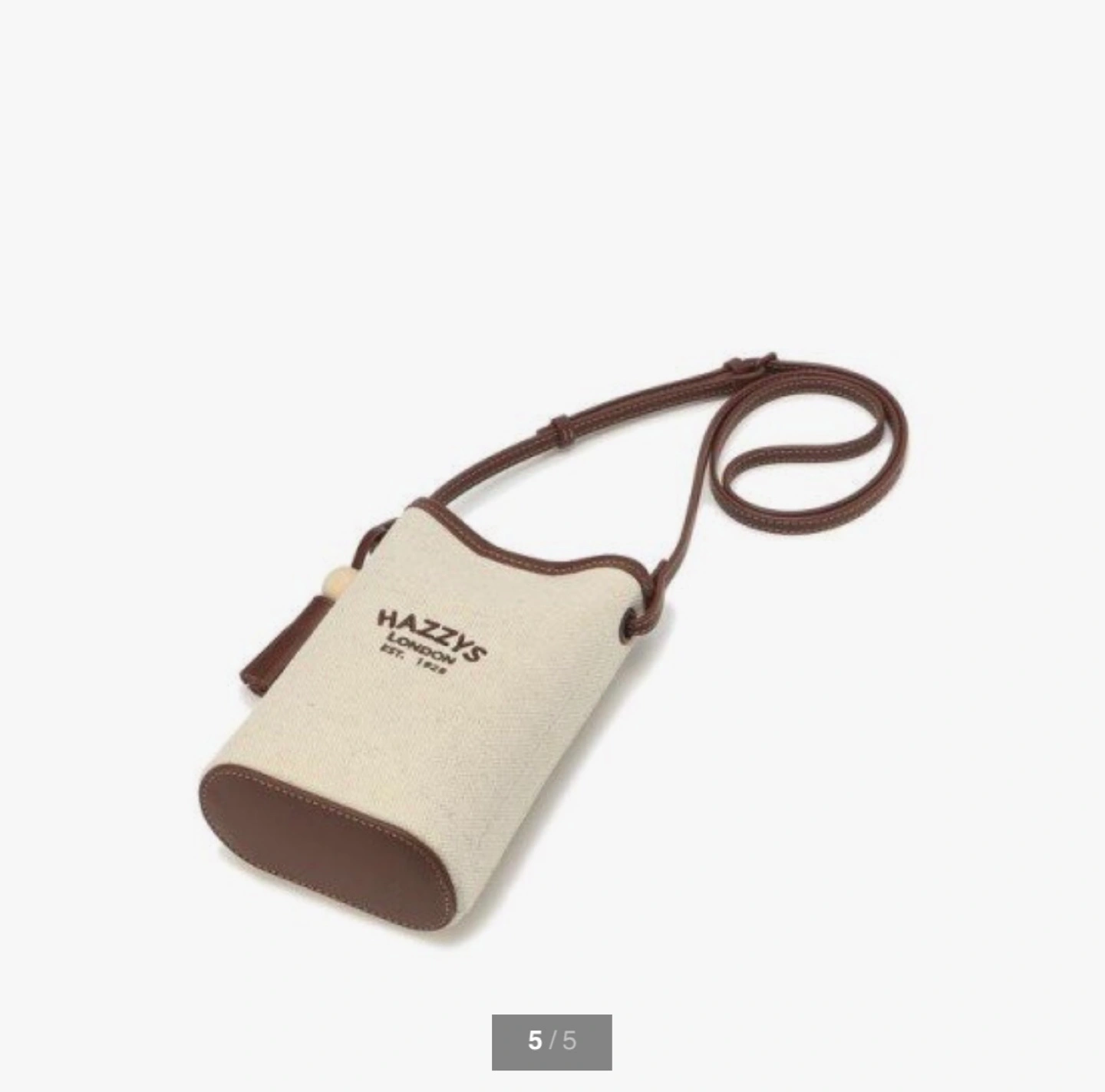 HAZZYS 헤지스 베이지 브라운 우드 태슬참 미니백 크로스백 가방 | 세마동 | 여성잡화 | 당근 중고거래