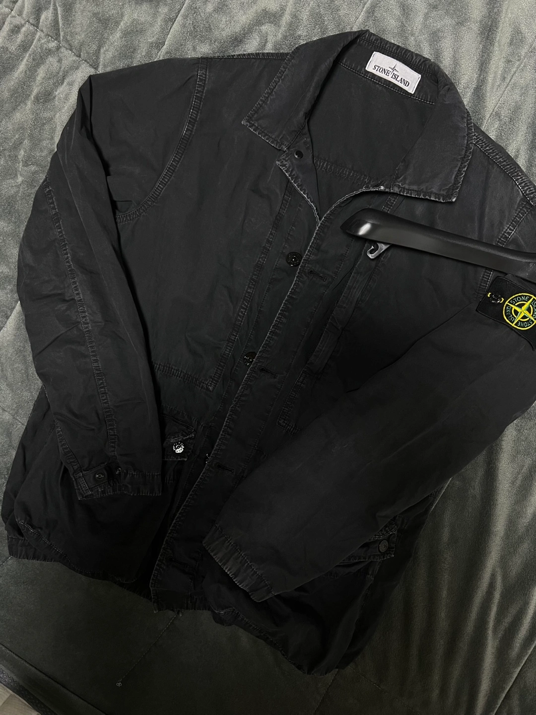 [m] 21fw 스톤아일랜드 오버셔츠 테라 자켓 블랙 | 휴천동 | 남성패션/잡화 | 당근 중고거래