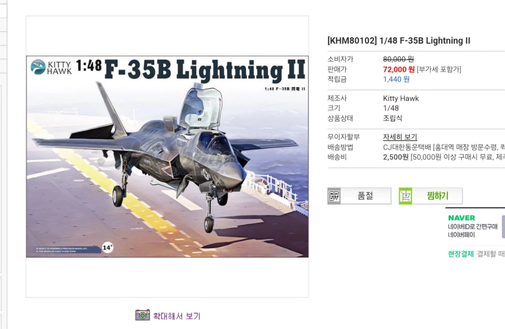 전투기 프라모델 f-35B 1/48 도색작 | 노량진제1동 | 취미/게임/음반 | 당근 중고거래