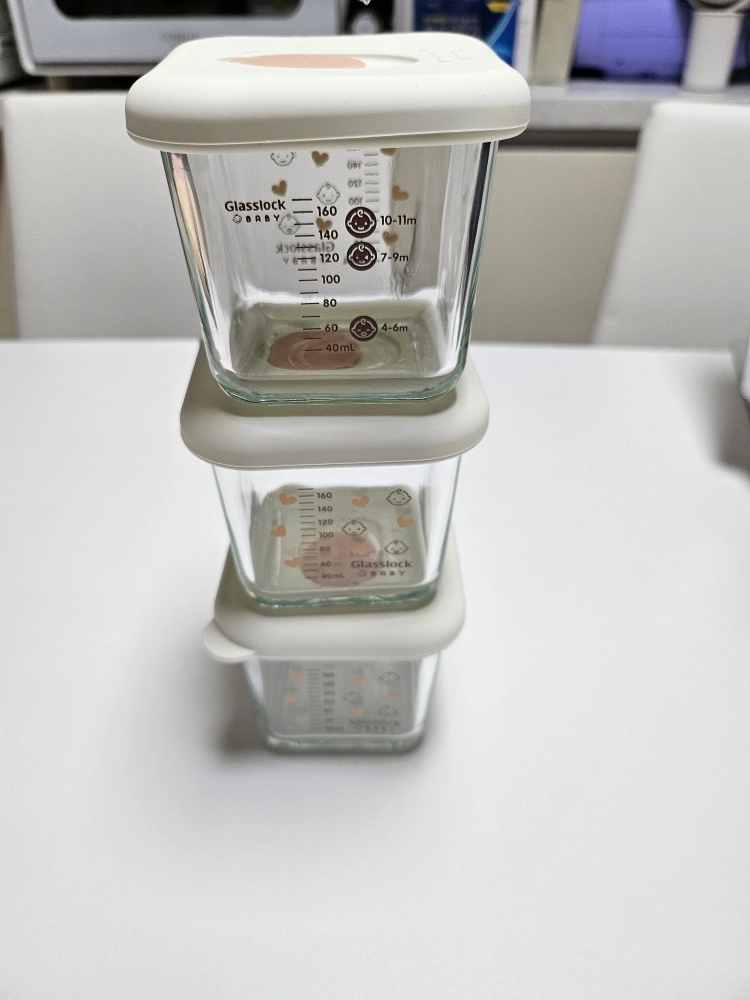 글라스락 베이비 대용량 스마일캡 눈금 이유식 보관용기 270ml 3개 | 원동 | 유아동 | 당근 중고거래