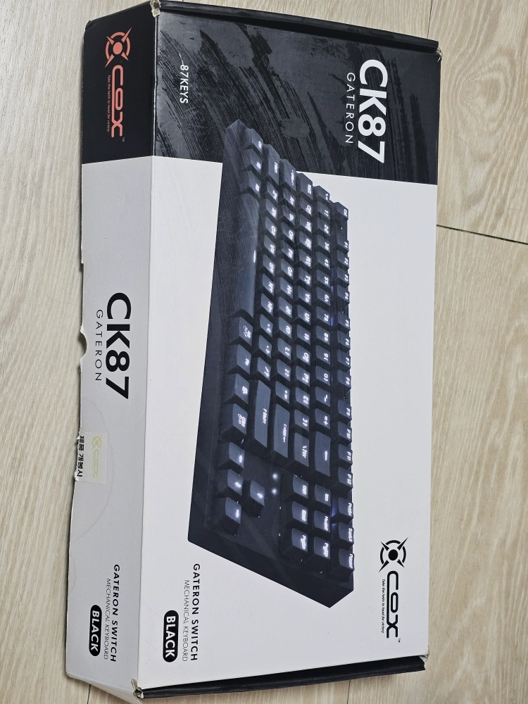 콕스 CK87 블랙 게이트론 갈축 키보드 | 매탄동 | 디지털기기 | 당근 중고거래