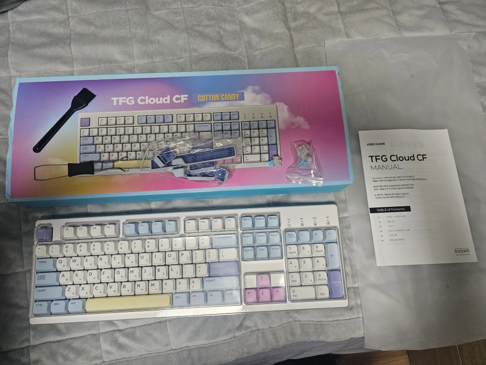한성컴퓨터 TFG Cloud CF 스카이블루축 키보드 | 안양1동 | 디지털기기 | 당근 중고거래