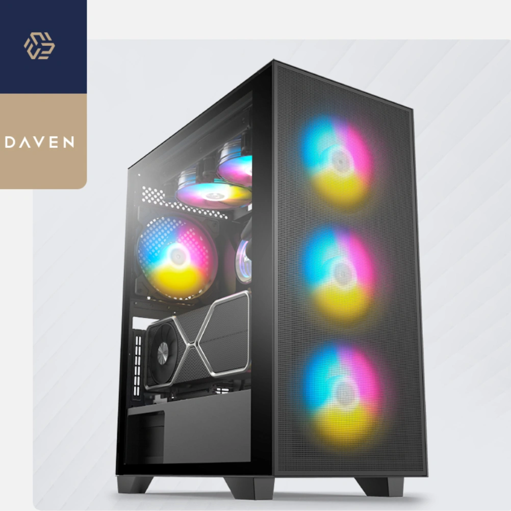 [DAVEN APEX MESH 강화유리] 미들타워 케이스 데스크탑 PC | 성복동 | 디지털기기 | 당근 중고거래