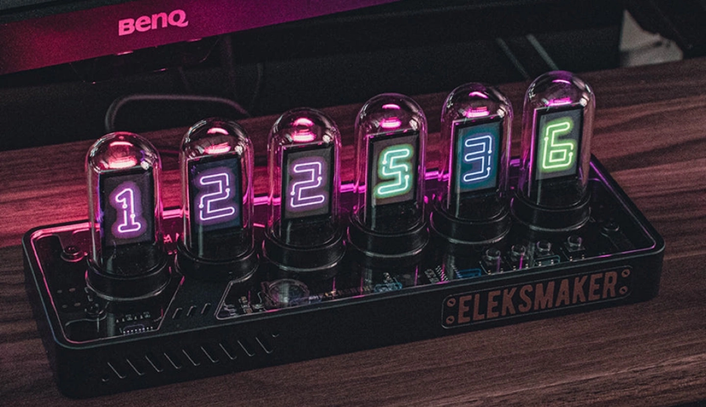 Eleksmaker 진공관 시계, Eleksmaker USB 스위치, 데스크테리어 | 가구/인테리어 | 당근 중고거래