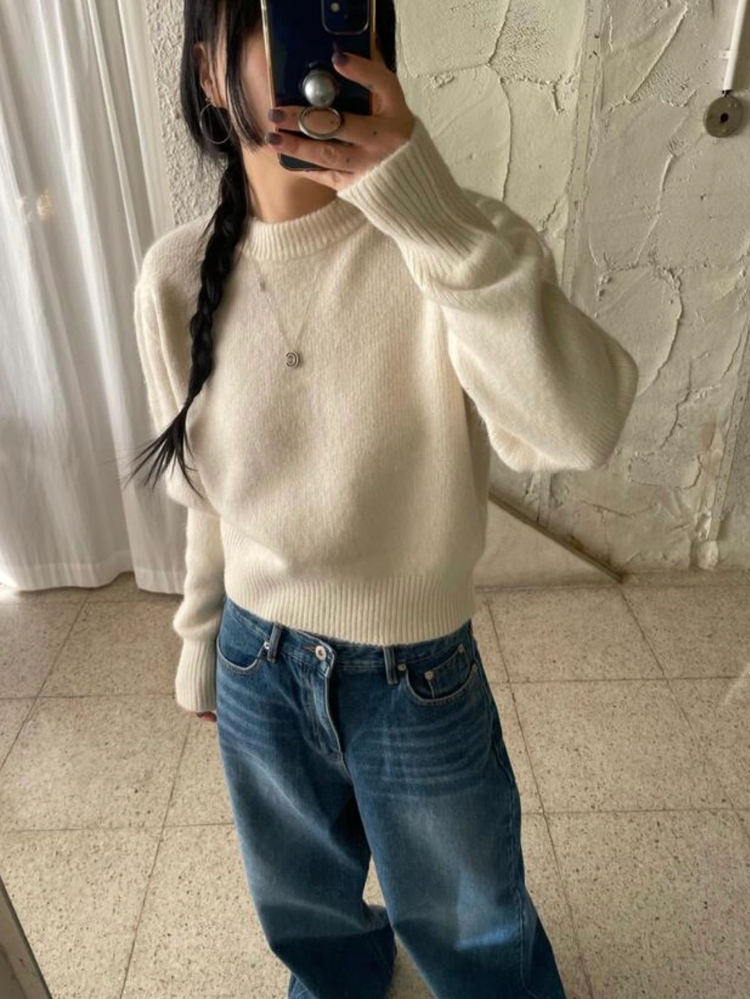 PPINSHOP 피핀샵 노이 니트 아이보리 | 여성의류 | 당근 중고거래