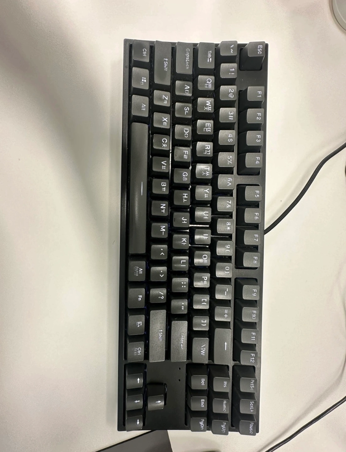 COX CK87 Gateron LED 게이밍 기계식 유선 텐키리스 키보드 | 용봉동 | 디지털기기 | 당근 중고거래