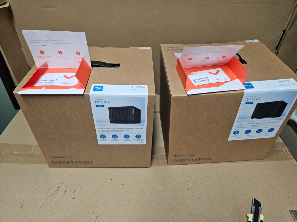 시놀로지 NAS DS920+ (6TB HDD 4개 포함) + EW201 보증연장(2027.8월 까지) | 가산동 | 디지털기기 ...