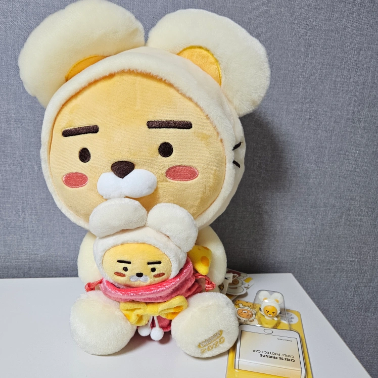 일괄) 치즈쥐 라이언 복주머니 에디션 치즈쥐라이언인형 치즈쥐라이언키링 치즈쥐라이언피규어 케이블보호캡 카카오프렌즈 | 유아동 ...