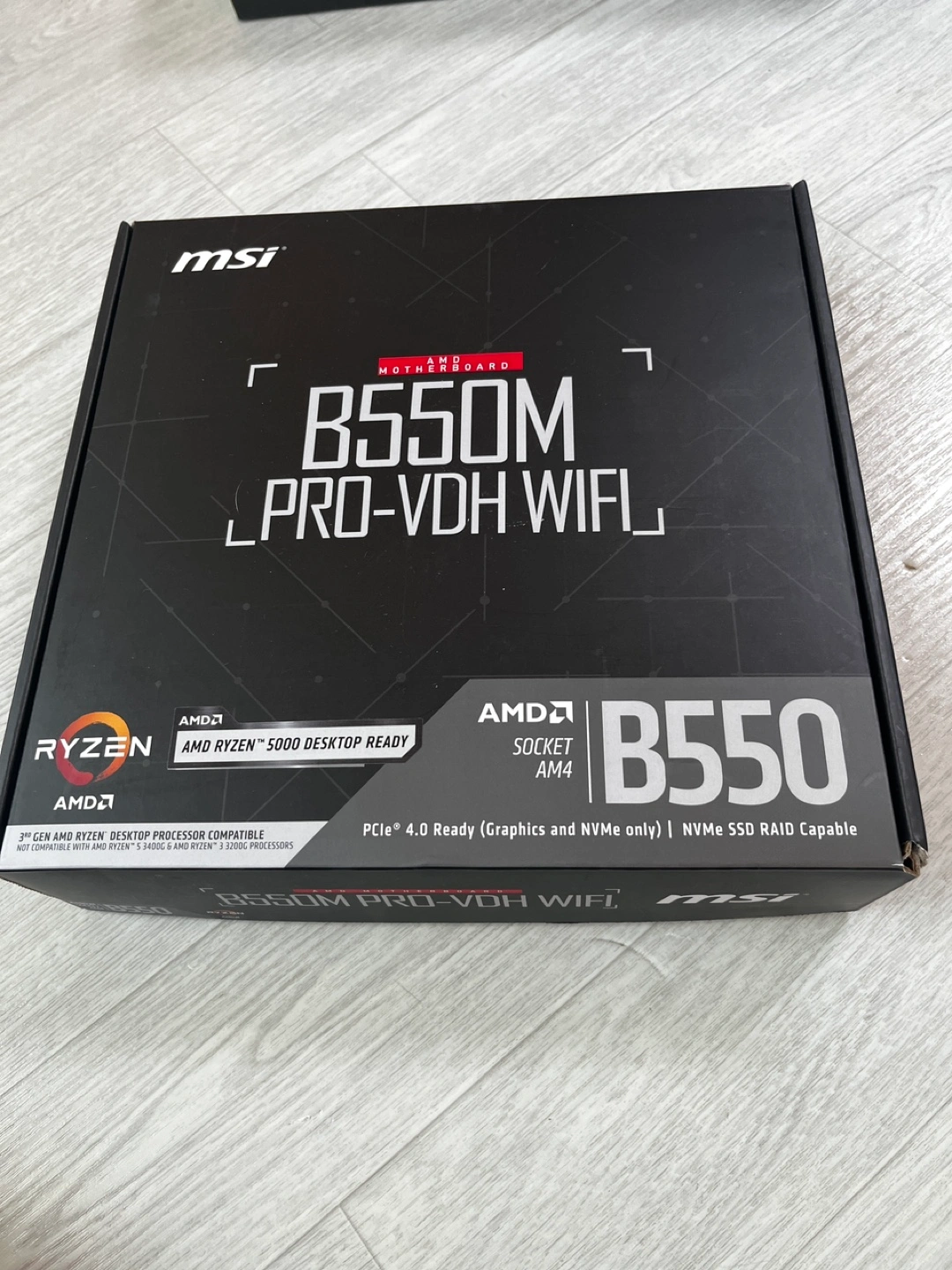 msi AMD B550M PRO-VDH WIFI MOTHERBOARD 메인보드 박스만 | 디지털기기 | 당근 중고거래