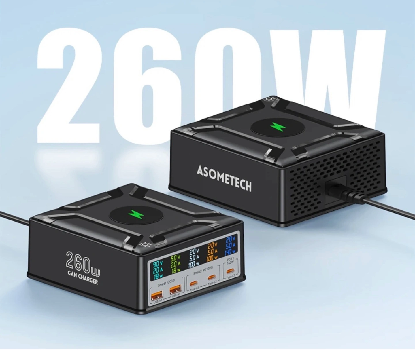 ASOMETECH PD 260W 충전기 | 신봉동 | 디지털기기 | 당근 중고거래