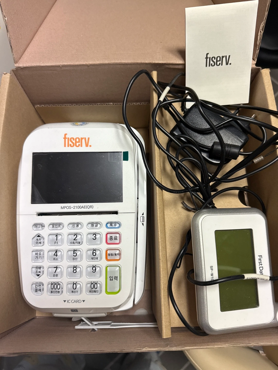 Fiserv MPOS-2100AE 카드단말기+용지 10롤 | 자은동 | 디지털기기 | 당근 중고거래