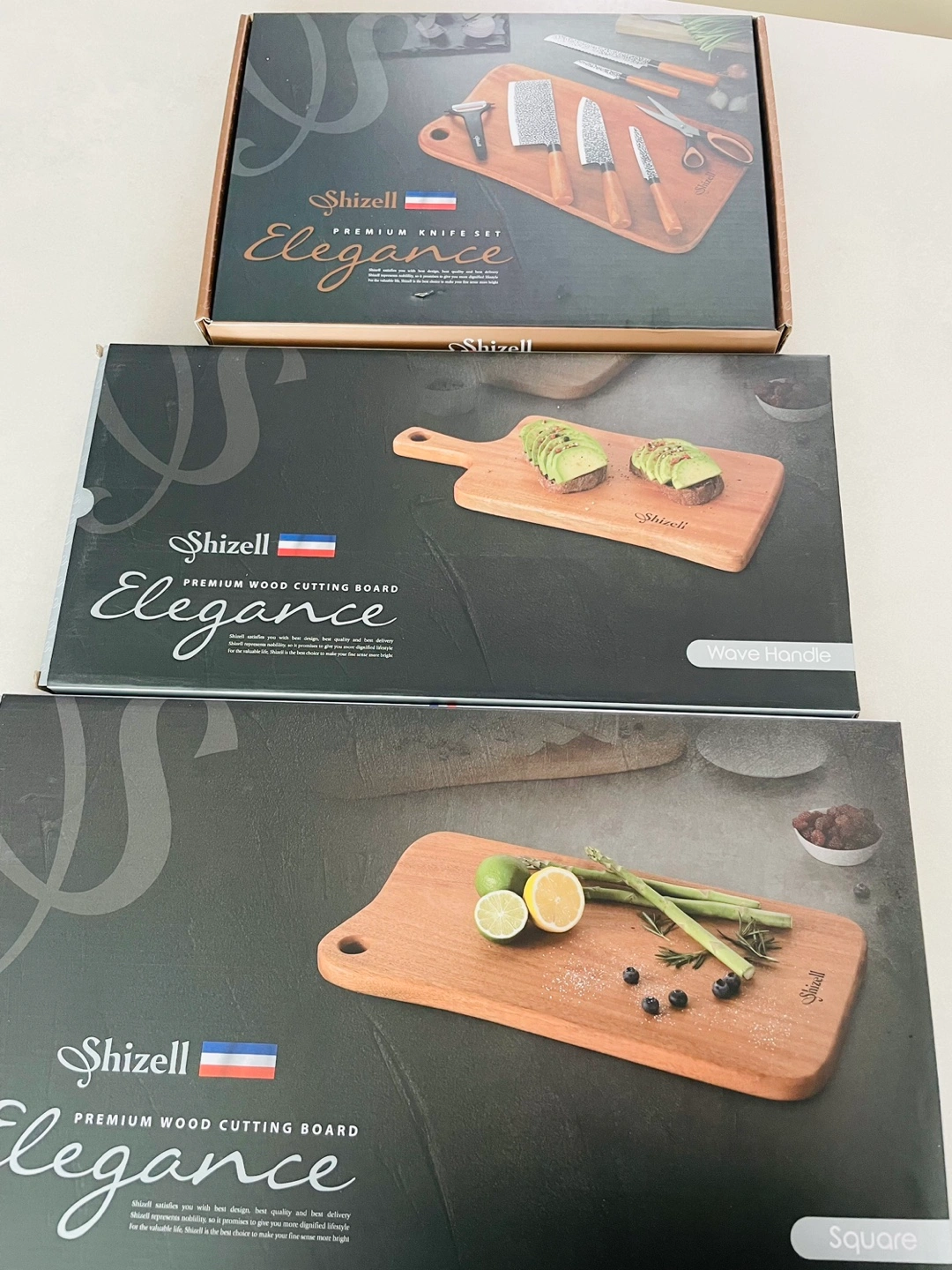 Shizell 나이프 세트 & 도마 2개 | 수청동 | 생활/주방 | 당근 중고거래