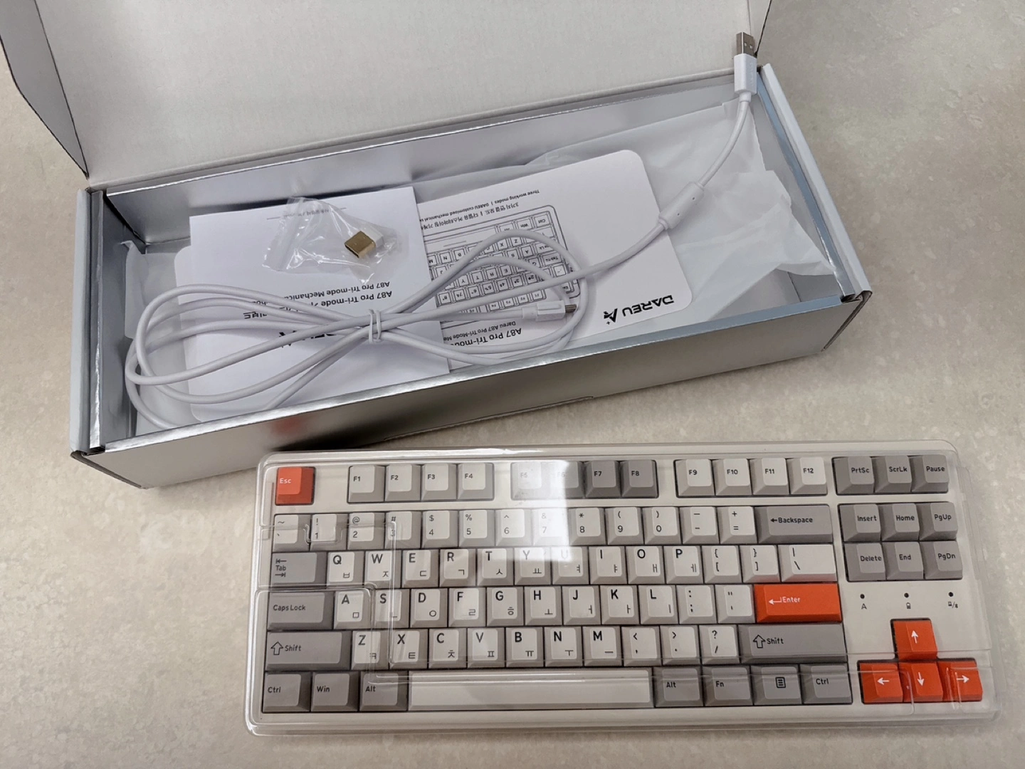 다얼유 A87 pro SF 무선 기계식키보드 바이올렛축 | 서현1동 | 디지털기기 | 당근 중고거래