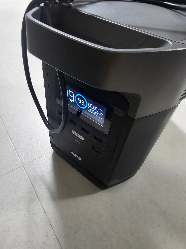 캠핑용배터리입니다 에코플로우 파워뱅크 EF3 PRO 델타1300+ 에코플로우 110W 태양광 패널 | 교동 | 디지털기기 ...