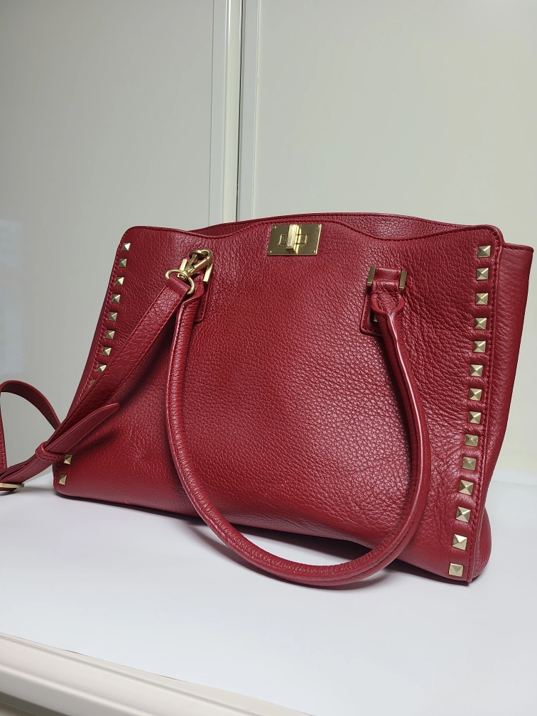 patrice breal bag 빠뜨리스브리엘 스터드 레드 사첼백 | 망월동 | 여성잡화 | 당근 중고거래