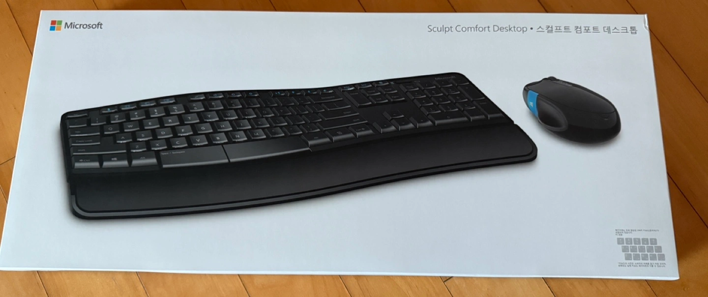 마이크로소프트 스컬프트 컴포트 데스크톱 인체공학 무선 키보드 마우스 세트 Sculpt comfort desktop | 성현동 ...