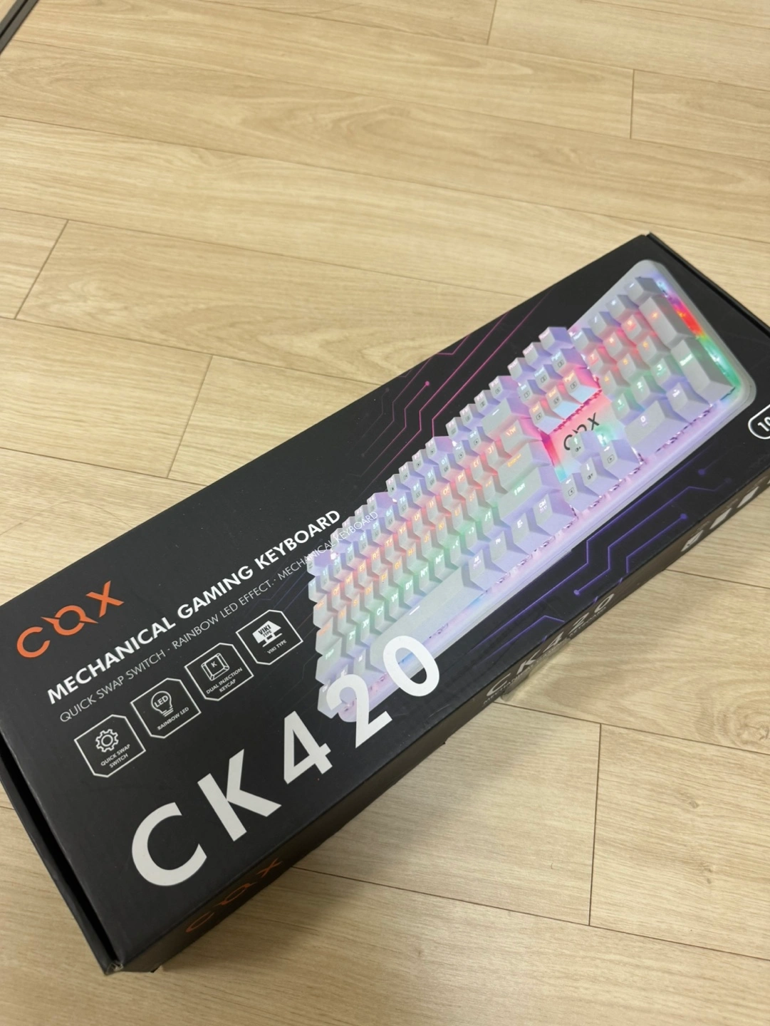COX 콕스 led 기계식 키보드 CK420 청축 화이트 | 용현동 | 디지털기기 | 당근 중고거래