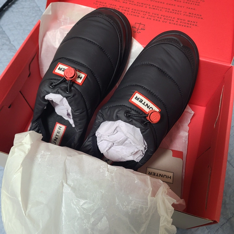 헌터 패딩 슬리퍼 슬립온 250 | 남성패션/잡화 | 당근 중고거래