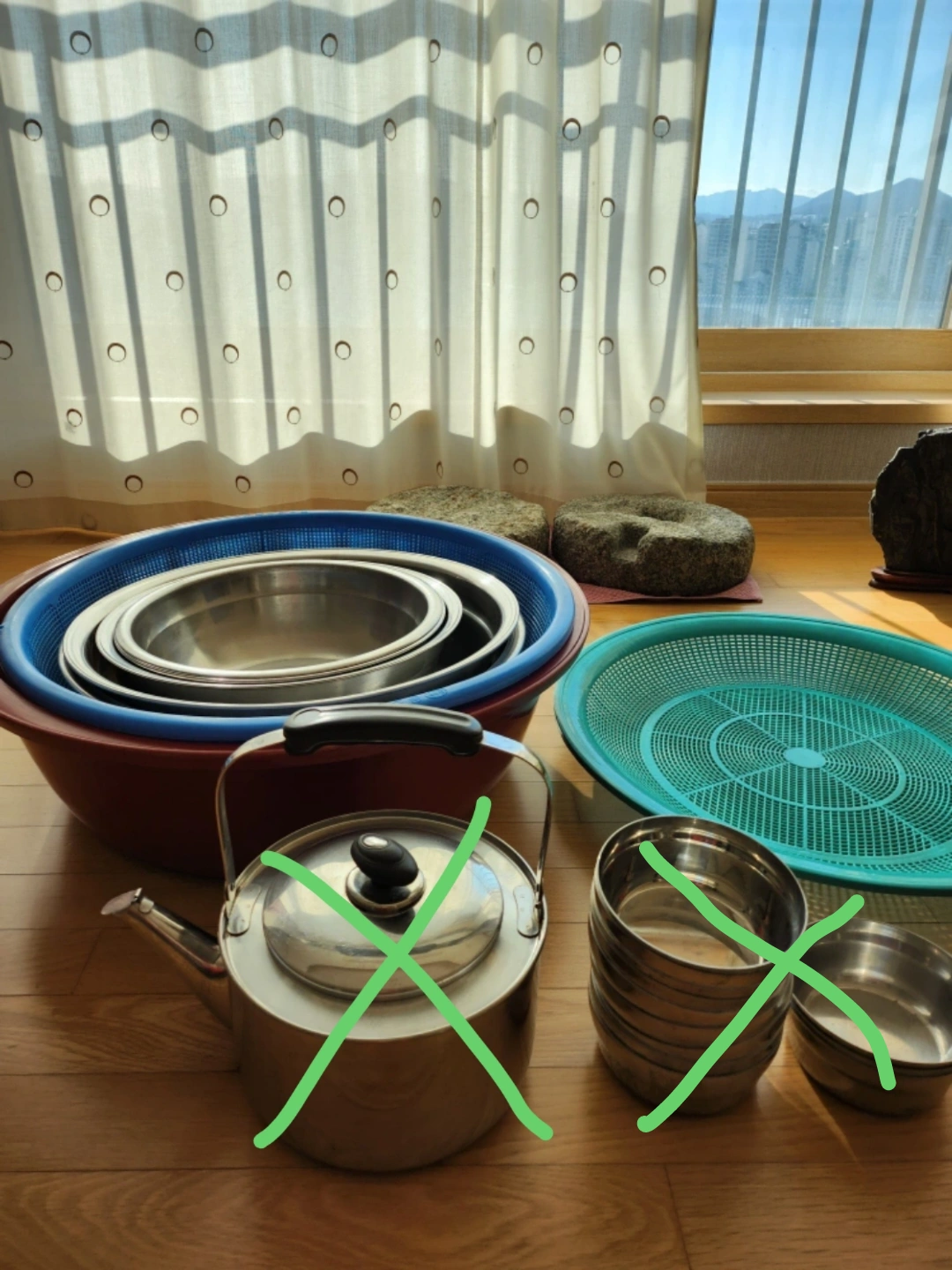 스테인리스 다라이,플라스틱 다라이외 일괄 | 장지동 | 생활/주방 | 당근 중고거래