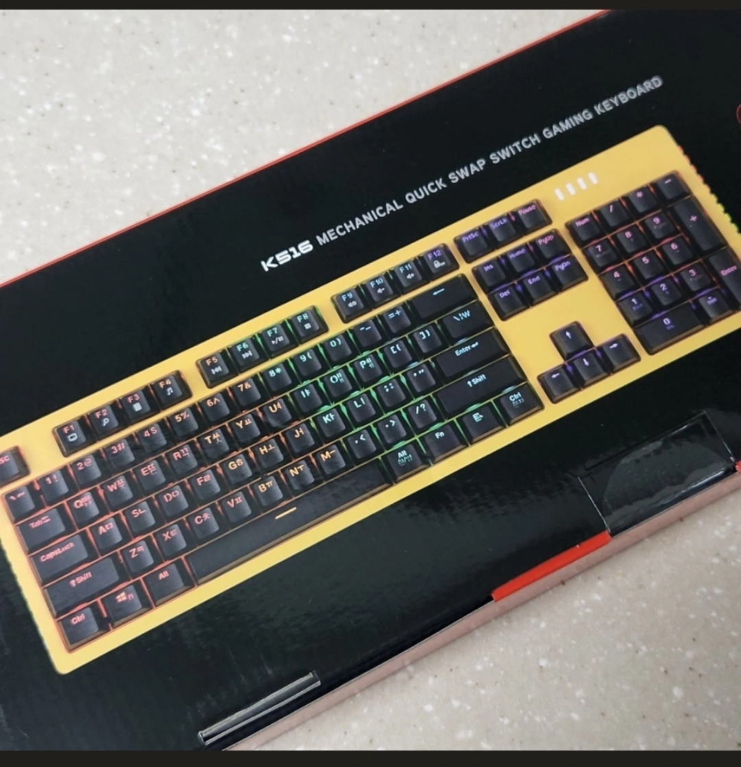 ABKO HACKER (앱코 해커) K516 유선 키보드 옐로& 블랙 (상자 케이스X) | 송천동2가 | 디지털기기 | 당근 중고거래