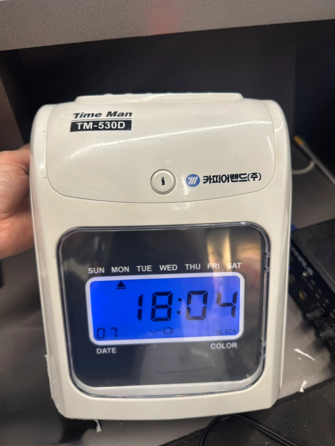 알바생 직원 출퇴근기록기(용지포함) | 디지털기기 | 당근 중고거래