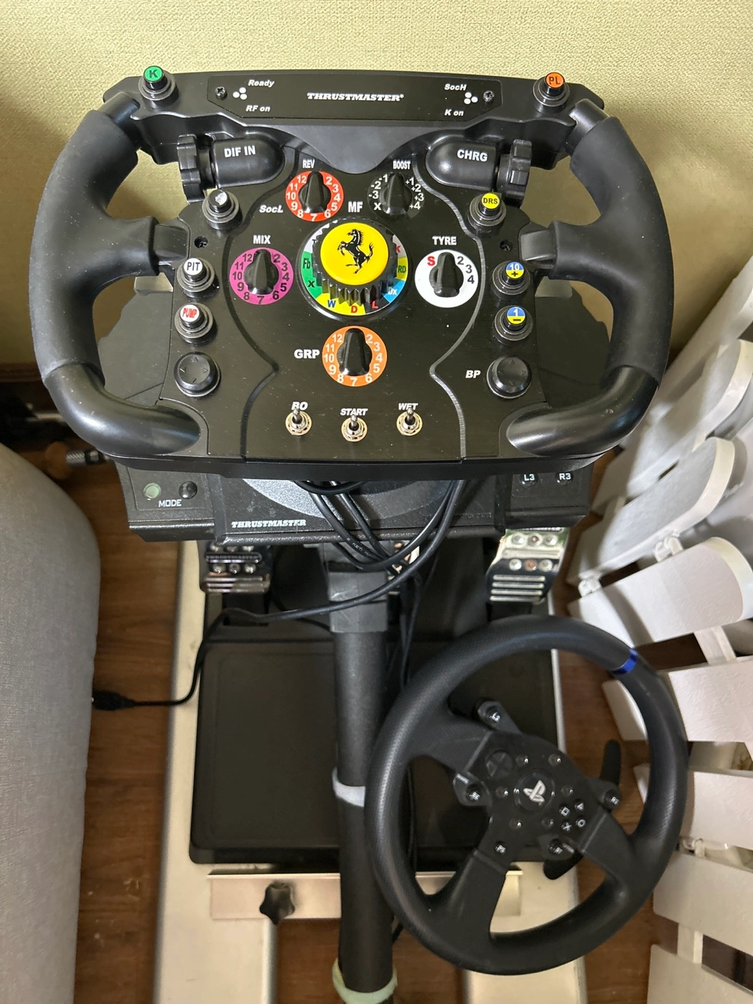 트러스트마스터 T300, 3 페달,파나텍 거치대,F1 휠 추가 | 일동 | 취미/게임/음반 | 당근 중고거래