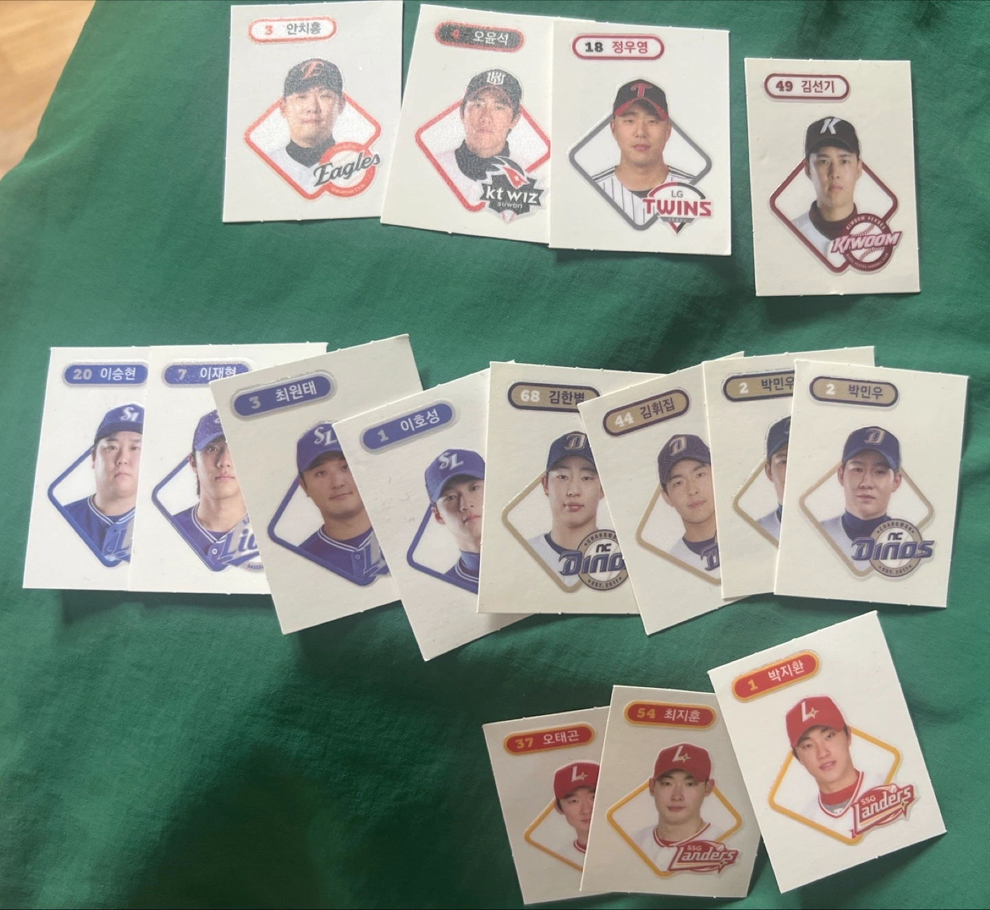 KBO띠부실(ssg, nc, kt, 삼성, 한화 있어요) | 보라동 | 취미/게임/음반 | 당근 중고거래