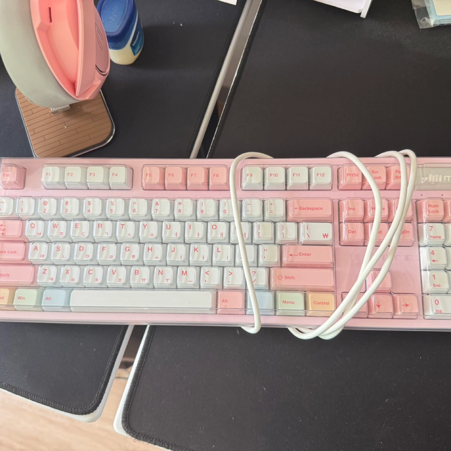 그루브스톤 GV10 핑크 키보드 밀키축 45g 풀배열 | 디지털기기 | 당근 중고거래