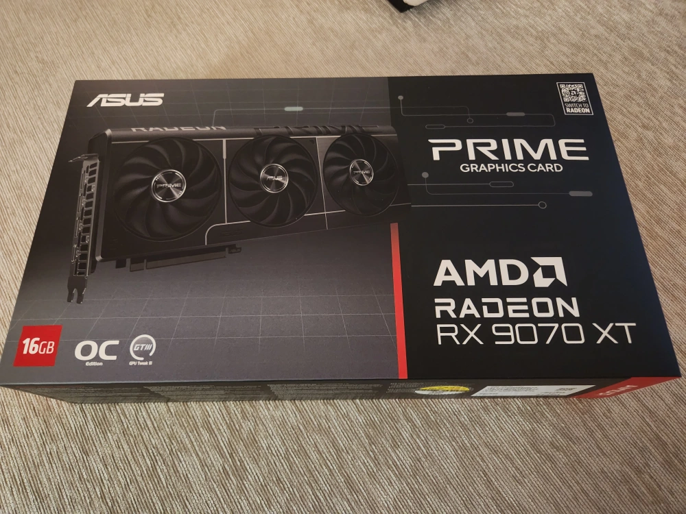 미개봉 ASUS PRIME 라데온 RX 9070 XT OC D6 16GB 대원씨티에스 | 성수2가제3동 | 디지털기기 | 당근 중고거래