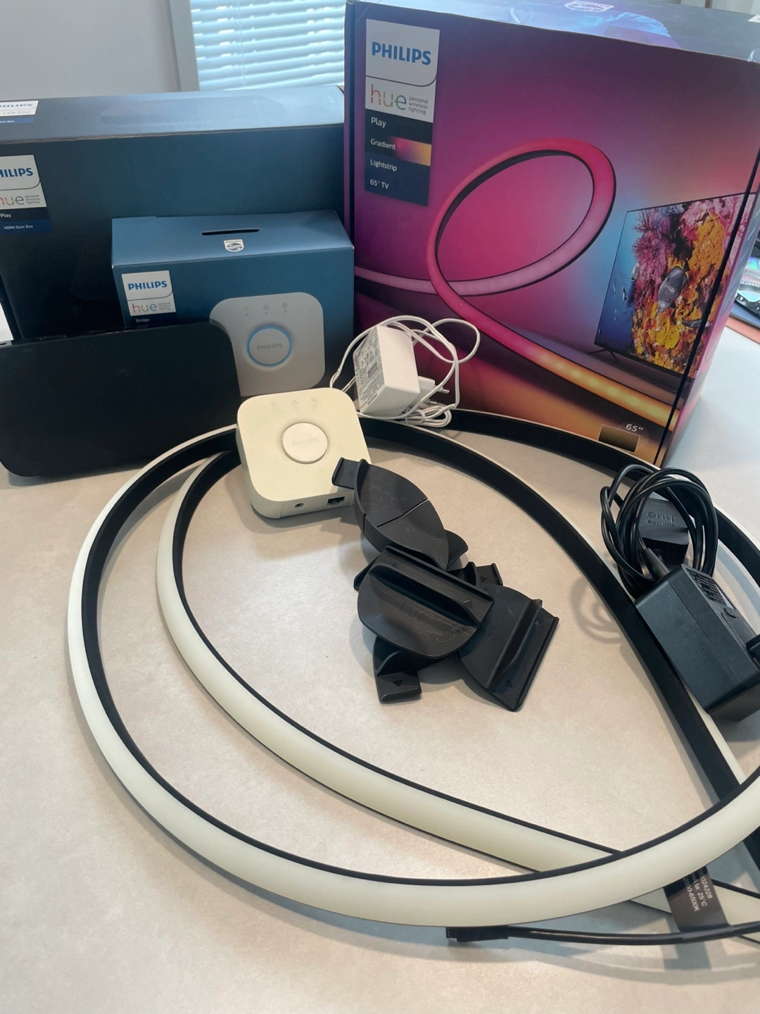 필립스 Hue 그라디언트 65인치 풀세트 | 디지털기기 | 당근 중고거래