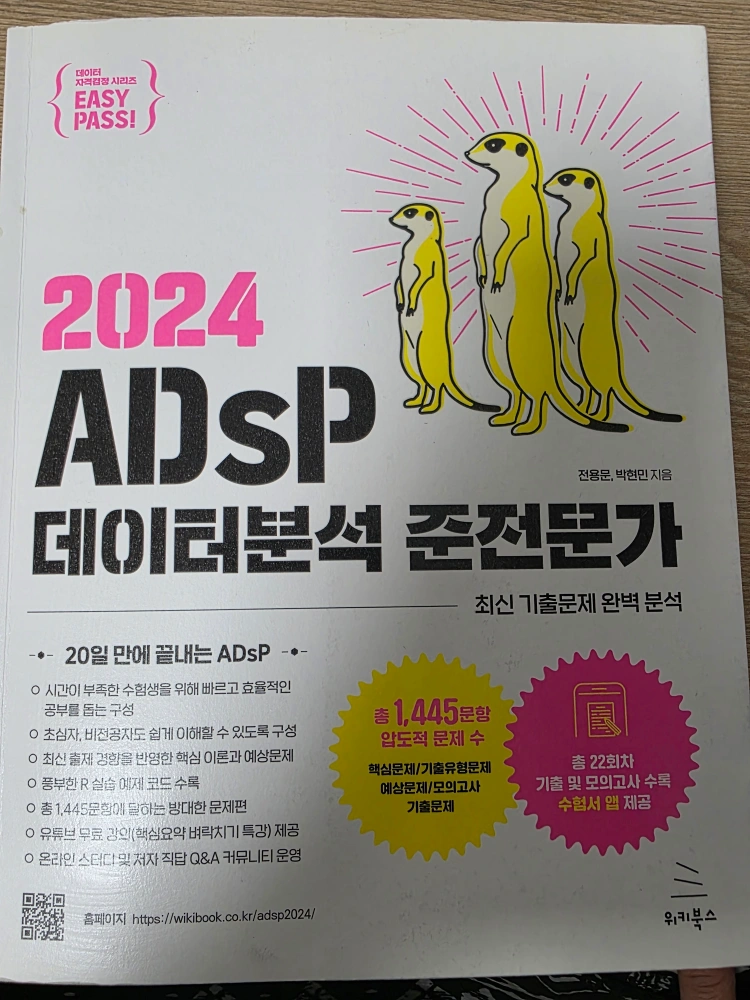 Adsp 2024 교재싸게 팔아요(S급)+유료 요약본 | 도서 | 당근 중고거래