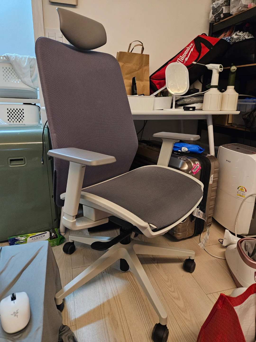 듀오백 Q1-W AIRO 메쉬 컴퓨터의자 사무용의자 | 가구/인테리어 | 당근 중고거래