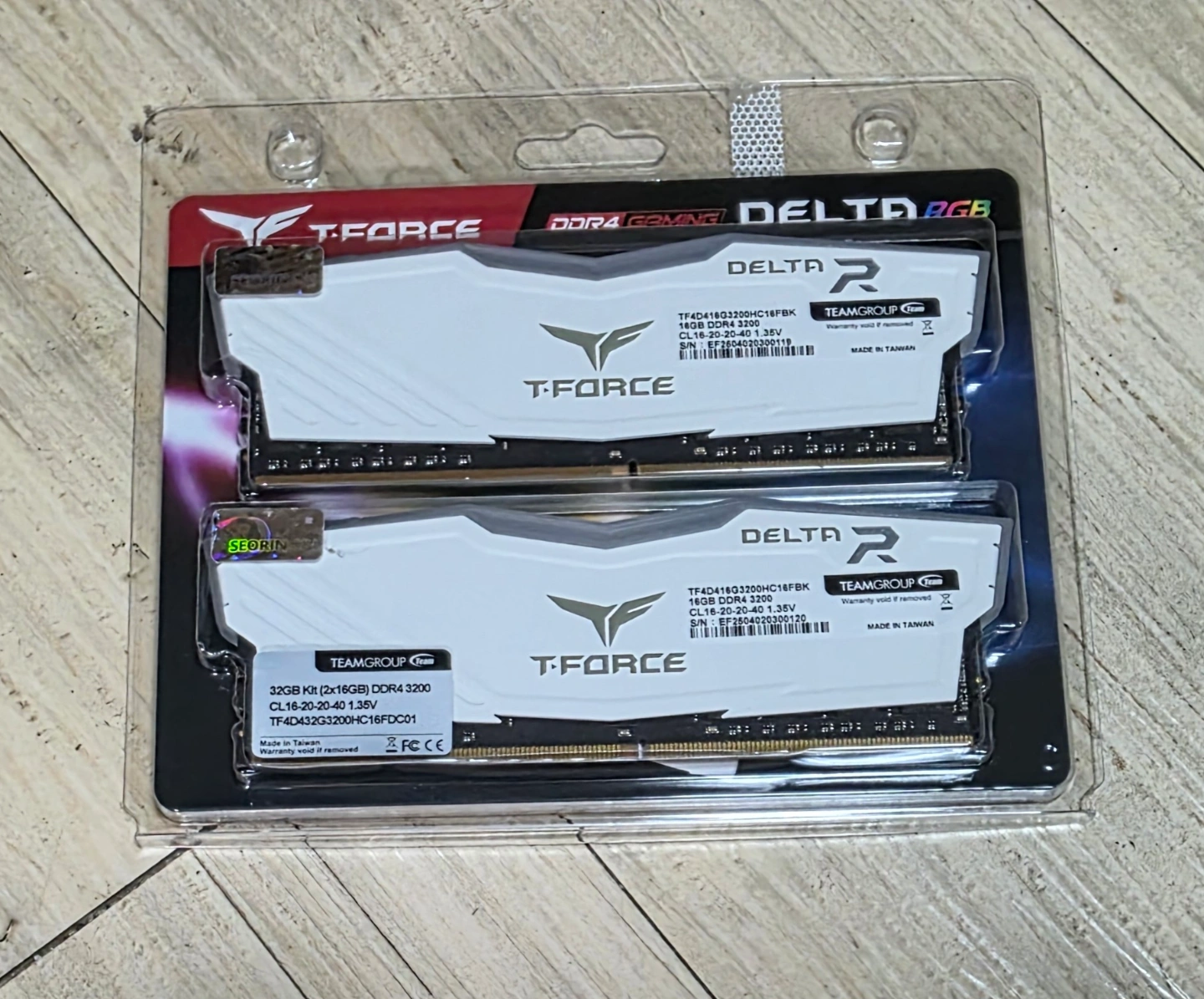 데스크탑 램 TeamGroup T-Force DDR4 - 3200 32GB(16Gx2) | 디지털기기 | 당근 중고거래