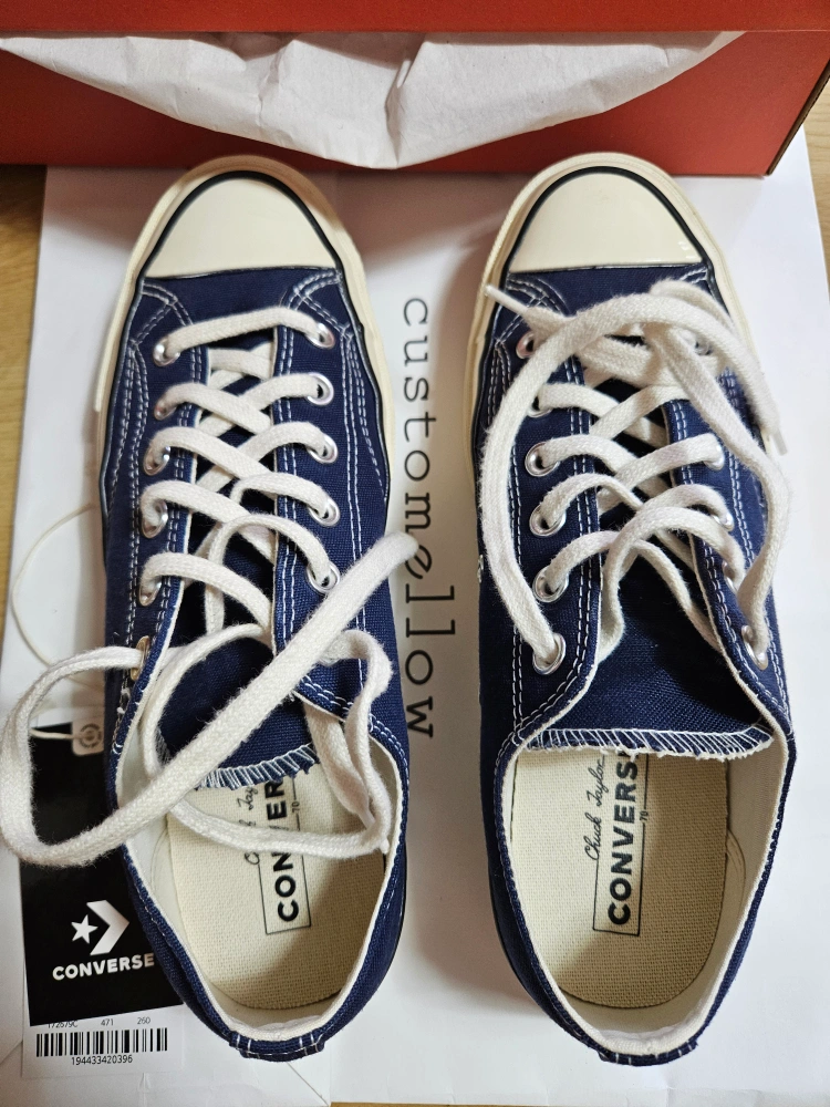 컨버스 척테일러 70 로우 미드나잇네이비(260/us7.5) | 남성패션/잡화 | 당근 중고거래