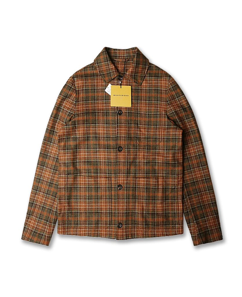 몬테도로 [Montedoro] 50 Wool Cashmere Check Coverall Jacket | 남성패션/잡화 | 당근 중고거래