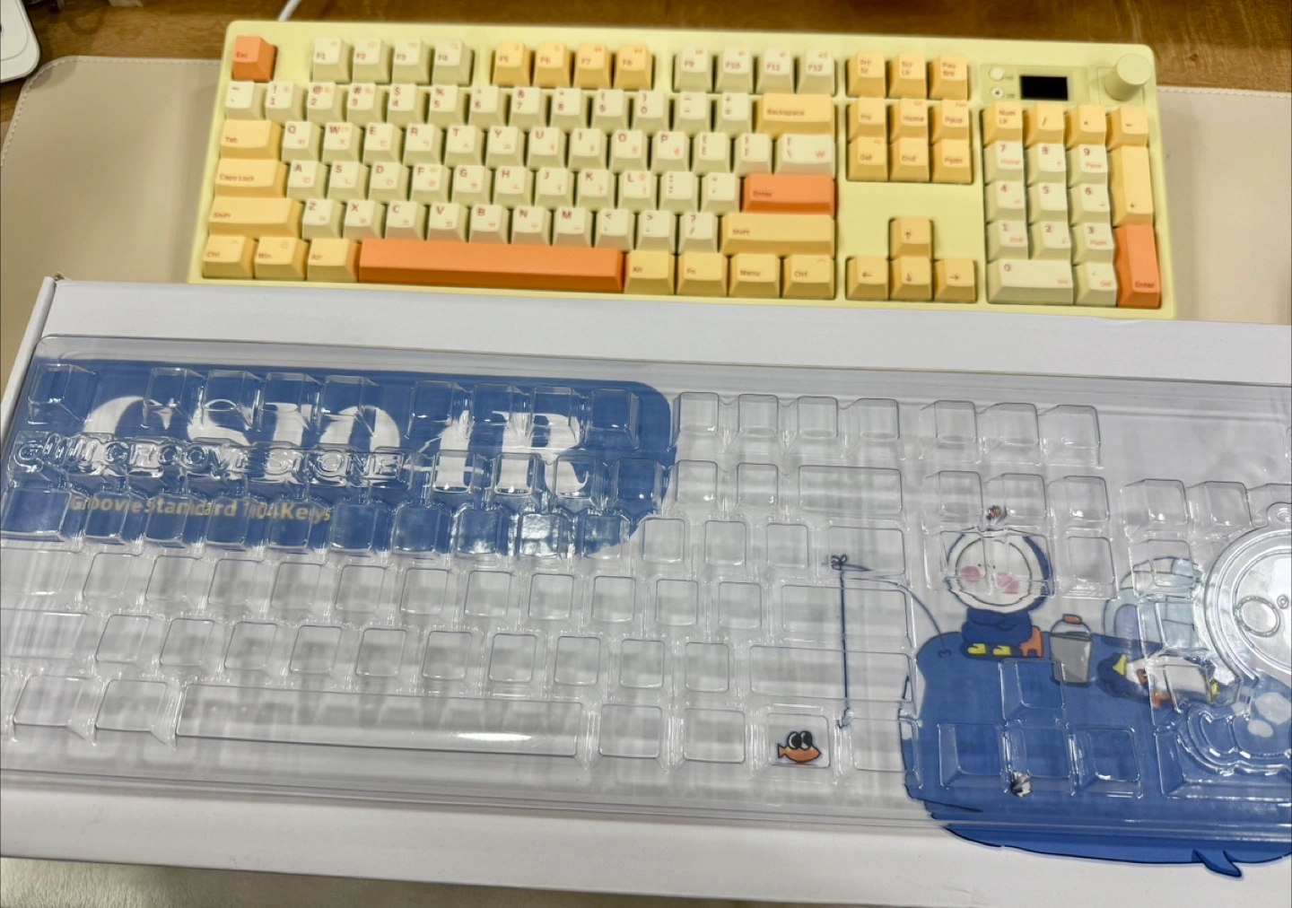 엠스톤 그루브스톤 GS104R 표준윤활 유무선 기계식키보드 저소음하늬축 104키(민들레) | 디지털기기 | 당근 중고거래