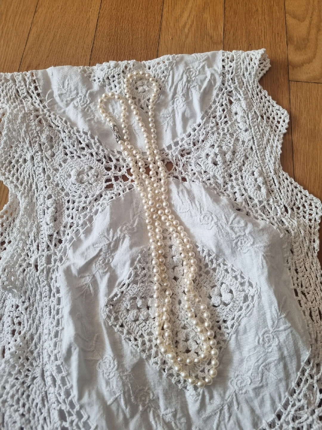 진주롱목걸이 | 여성잡화 | 당근 중고거래