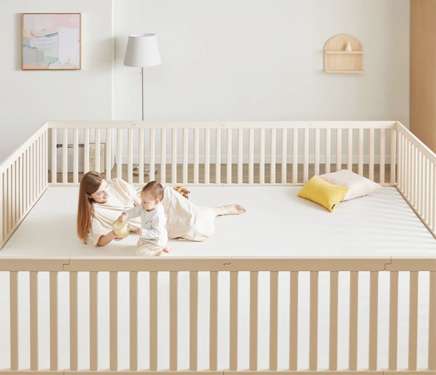 알집매트 우들리 베이비룸 밀크 240 x280 | 유아동 | 당근 중고거래