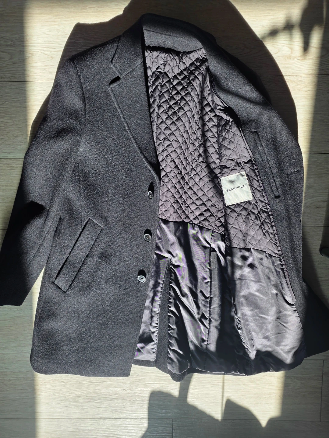 정가 50만원 BEANPOLE 울 캐시미어 고급 남성 블랙 코트 95 | 남성패션/잡화 | 당근 중고거래